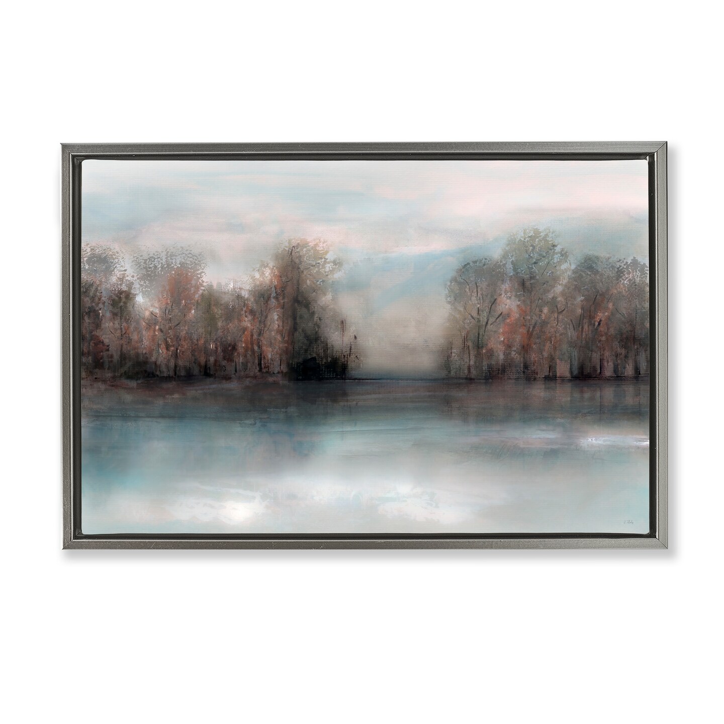 Stupell Industries Murky Forest Mirage Floating Frame By Val Rhodes ...