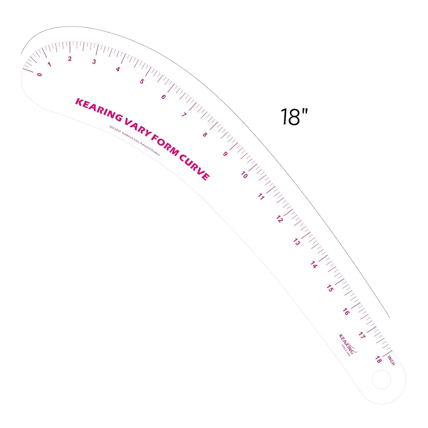 Kearing® Transparent Vary Form French Curve Ruler for Sewing, Pattern ...