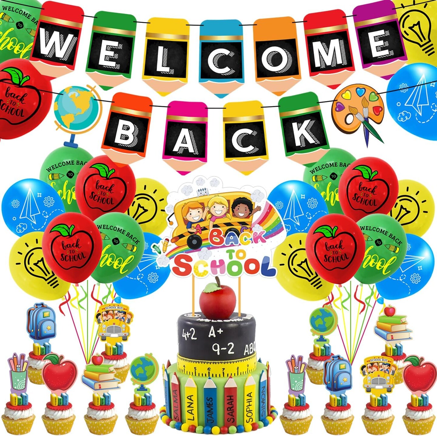 Welcome Back To School Balloon Welcome Back Banner Set | Michaels