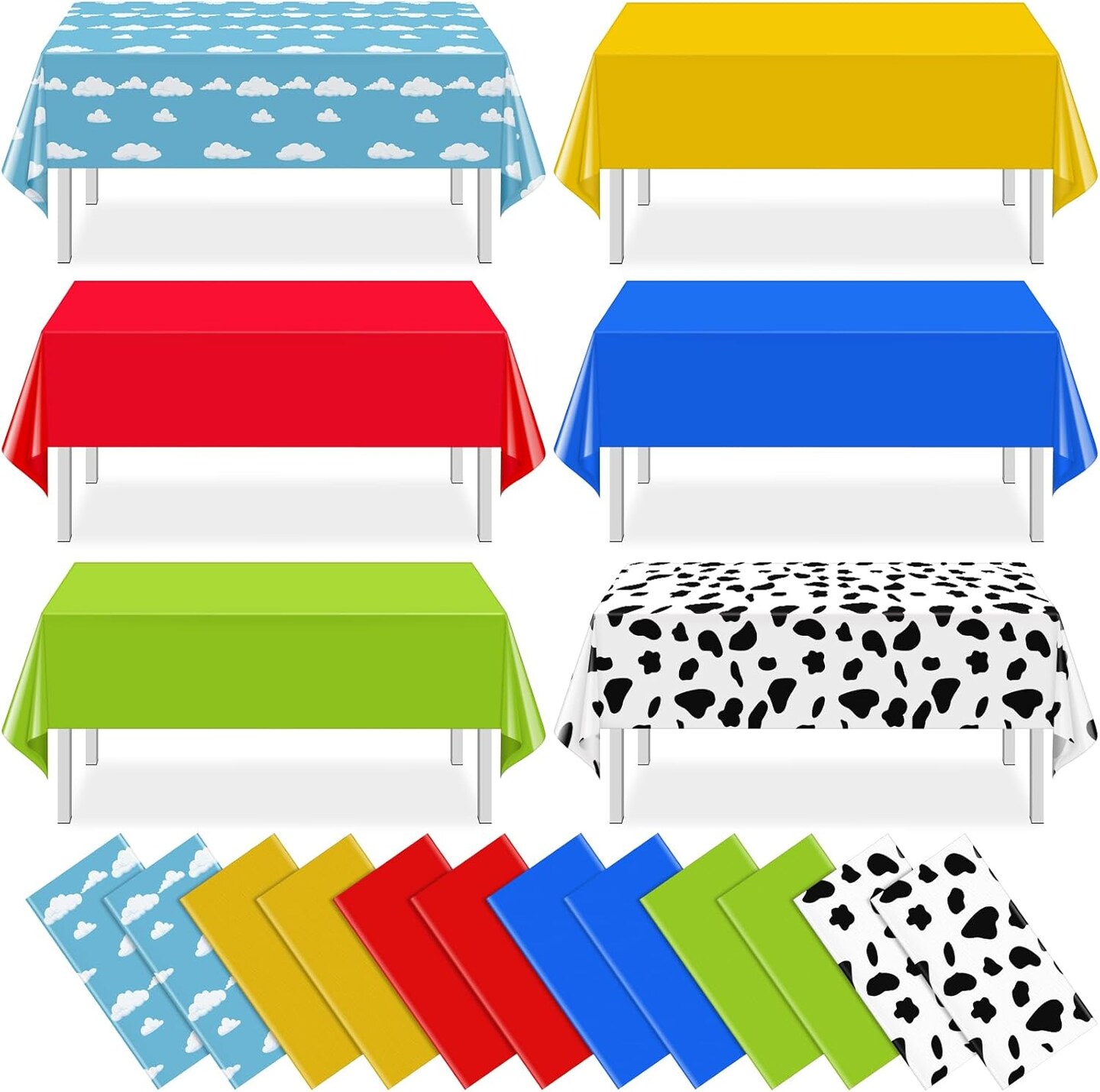 12 Pack Blue Sky and White Cloud Tablecloth | Michaels
