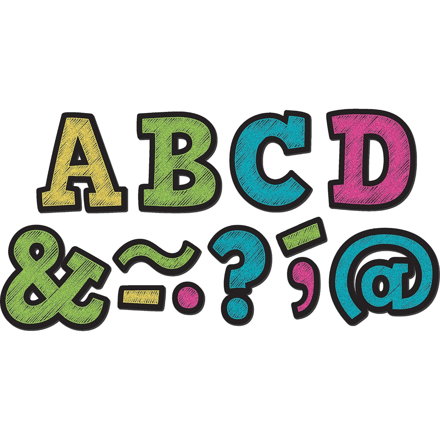 Chalkboard Brights Bold Block 2" Magnetic Letters | Michaels
