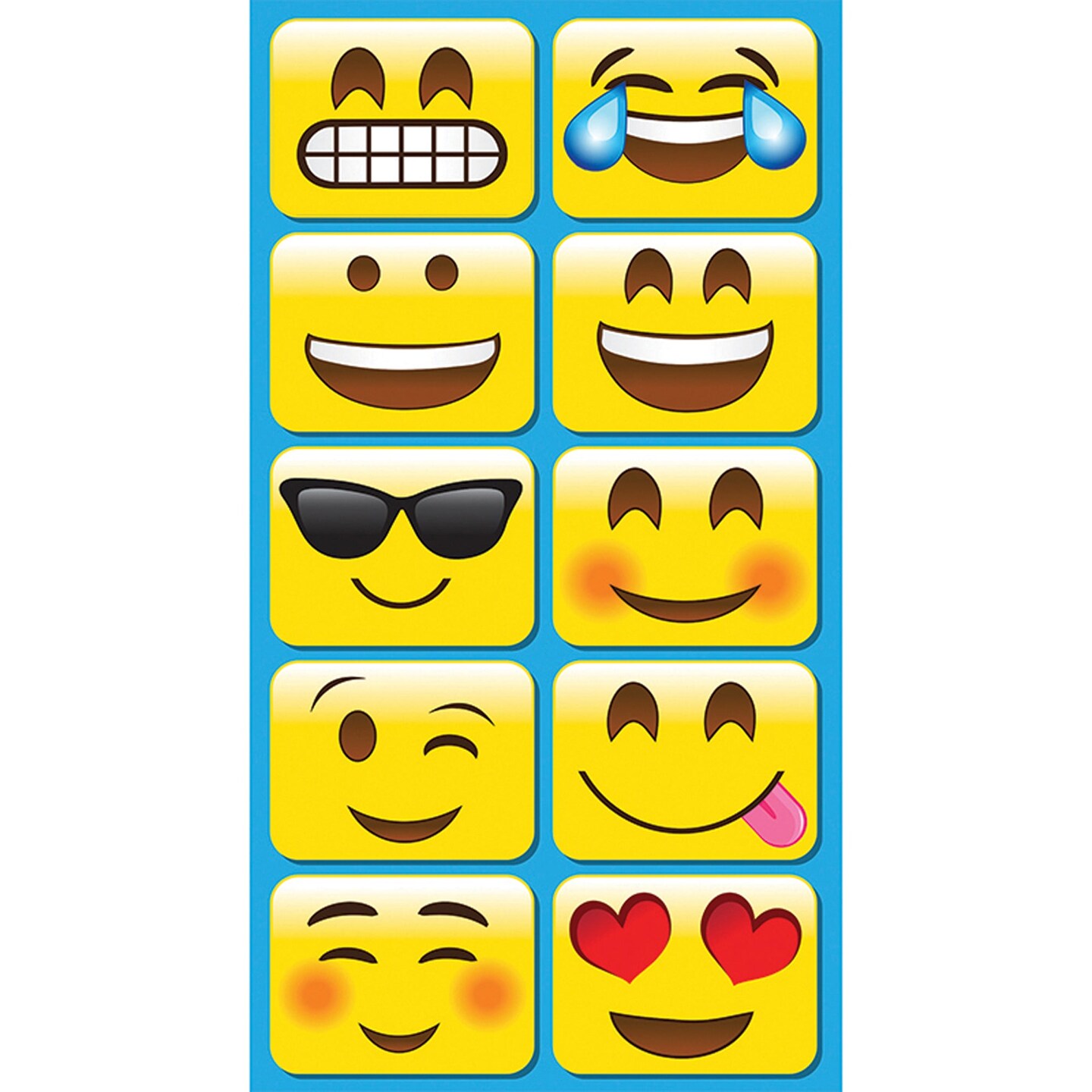 Non-Magnetic Mini Whiteboard Erasers, Emotions Icons, Pack of 10 | Michaels
