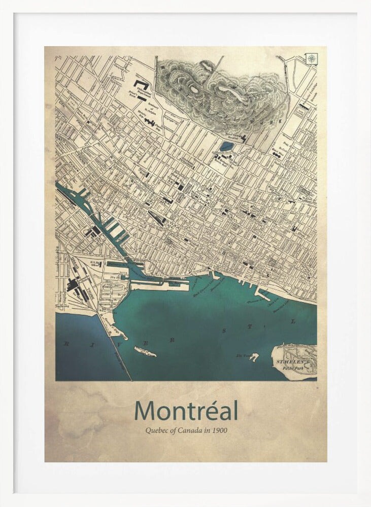 Montreal map Framed Art Wall Decor | Michaels