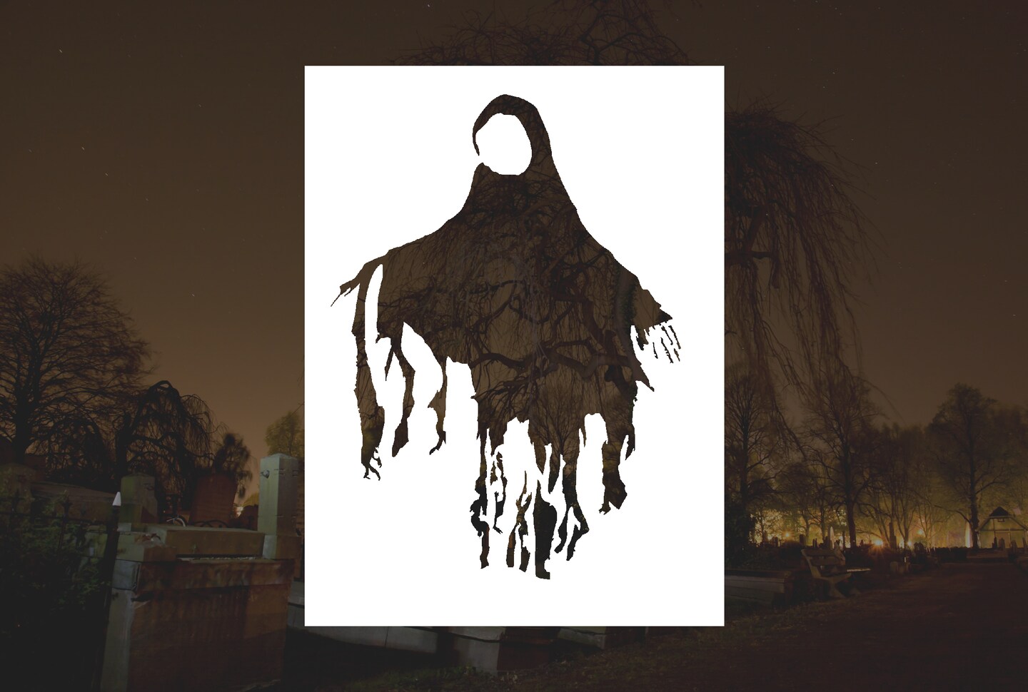 Faceless Ghost Reusable Stencil (Many Sizes) | MakerPlace by Michaels