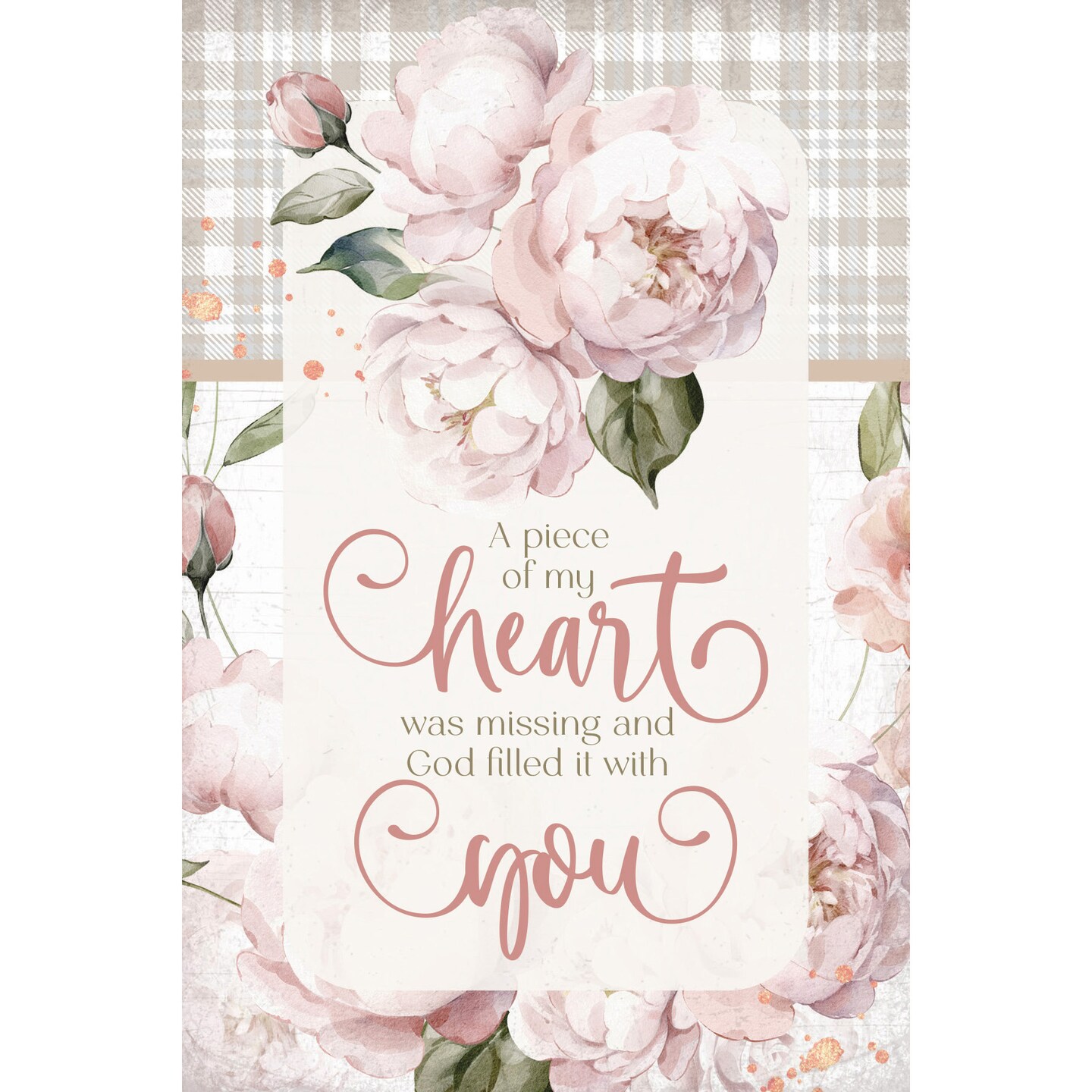 A Piece Of My Heart Mini Blessings Wood Plaque - 4"x6" | Michaels