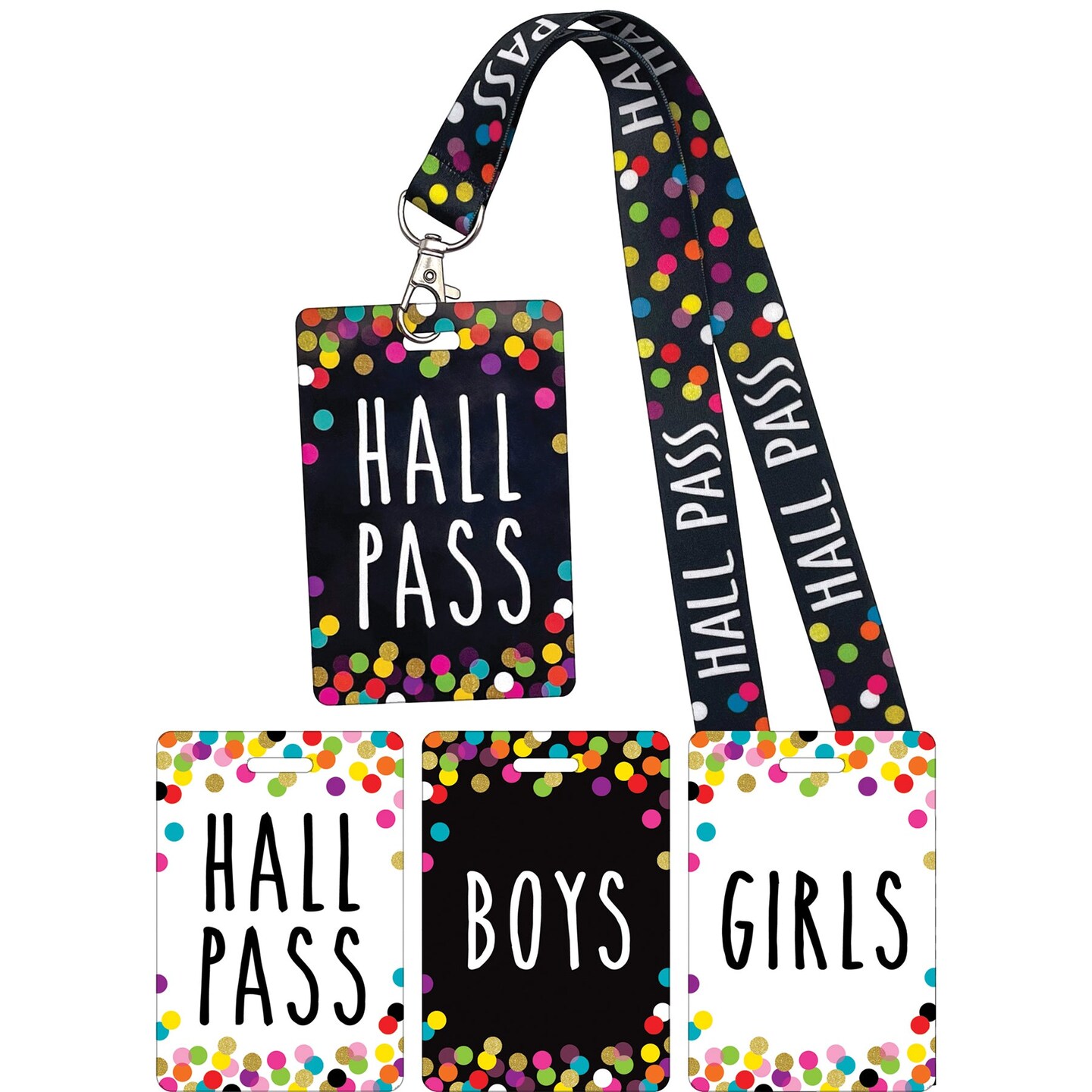 Confetti Hall Pass Lanyards | Michaels
