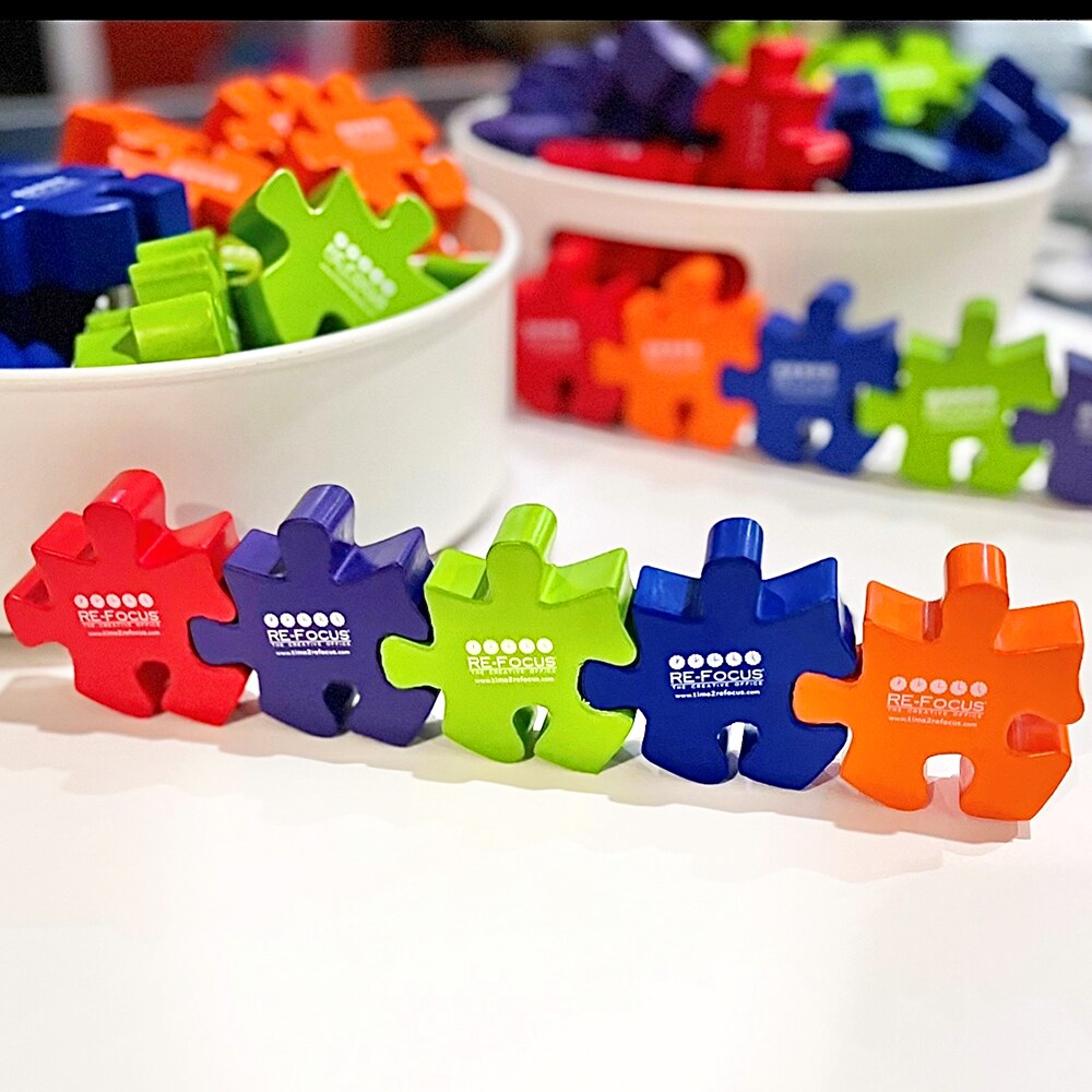 RE-FOCUS Stress Fidget Puzzle Piece - 5 Pack | Michaels