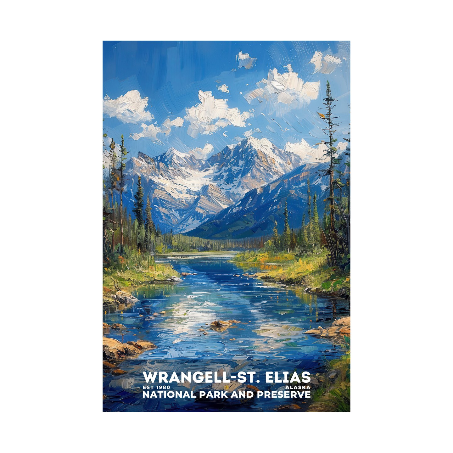 Wrangell-St. Elias National Park Poster, Travel Art, Office Poster ...
