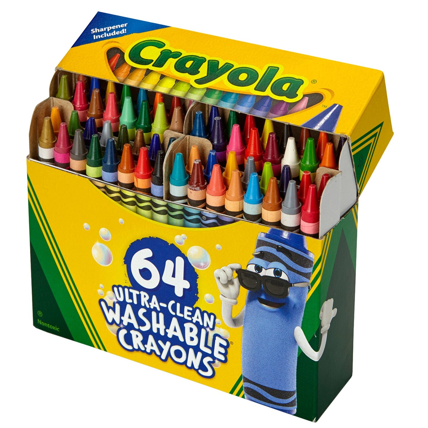 Ultra-Clean Washable Crayons, Regular Size, Pack of 64 | Michaels