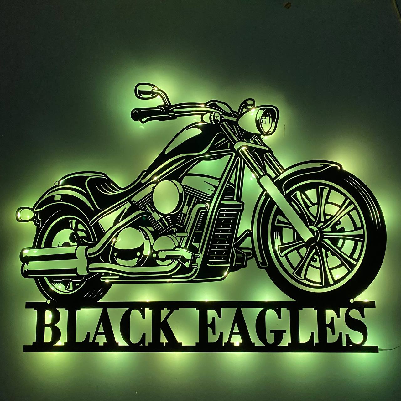 Custom Motocross Biker Couple Kiss Metal Wall Art LED Light, Motocross ...