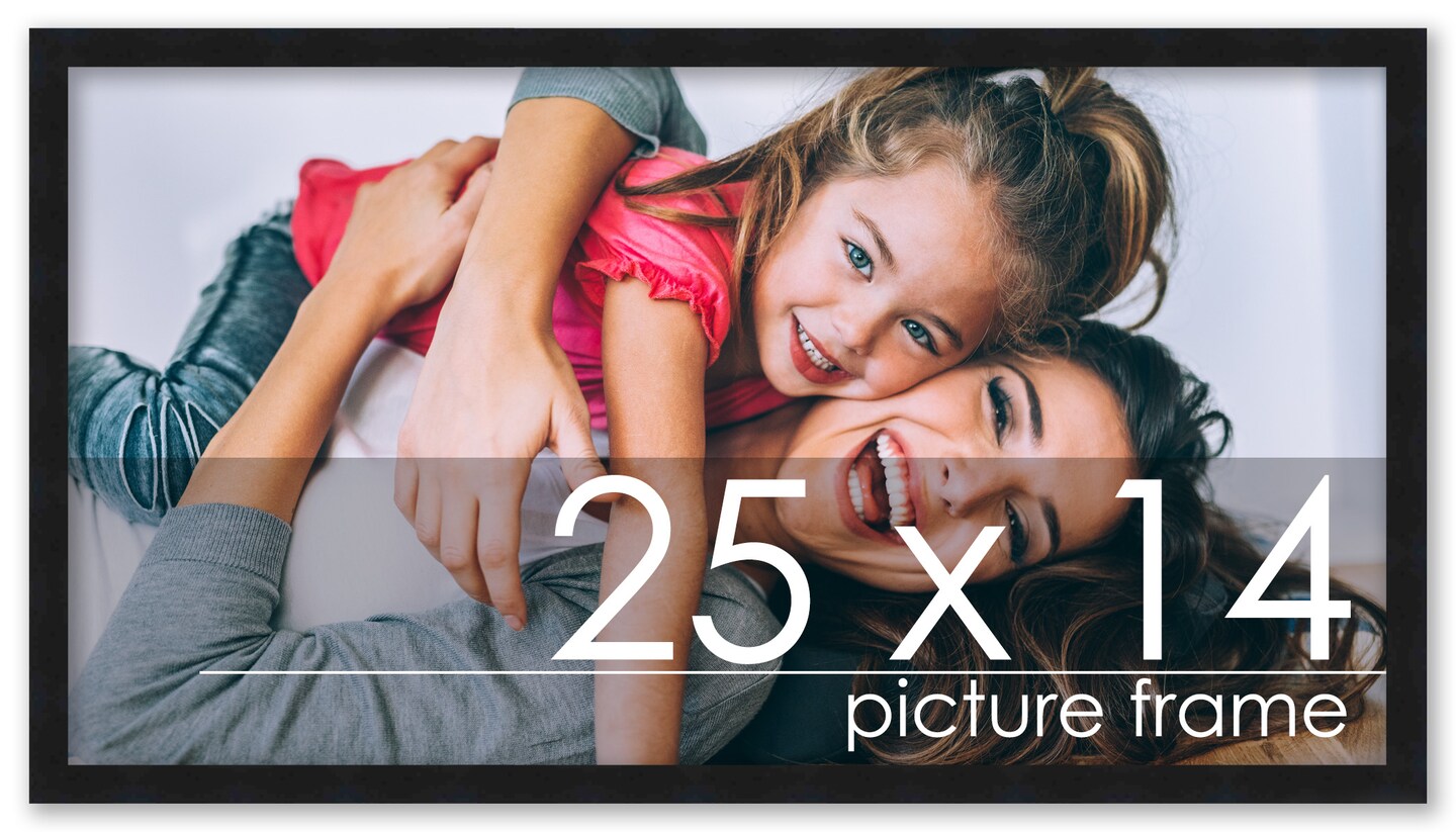 25x14 Solid Wood Picture Frame with UV-Resistant Acrylic & Acid-Free ...