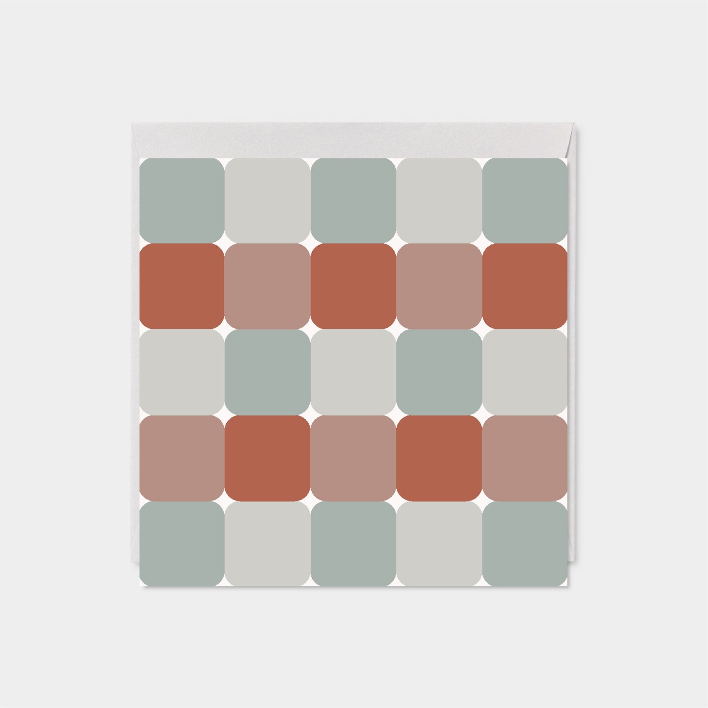 Rounded Checkerboard Square Card III | Michaels