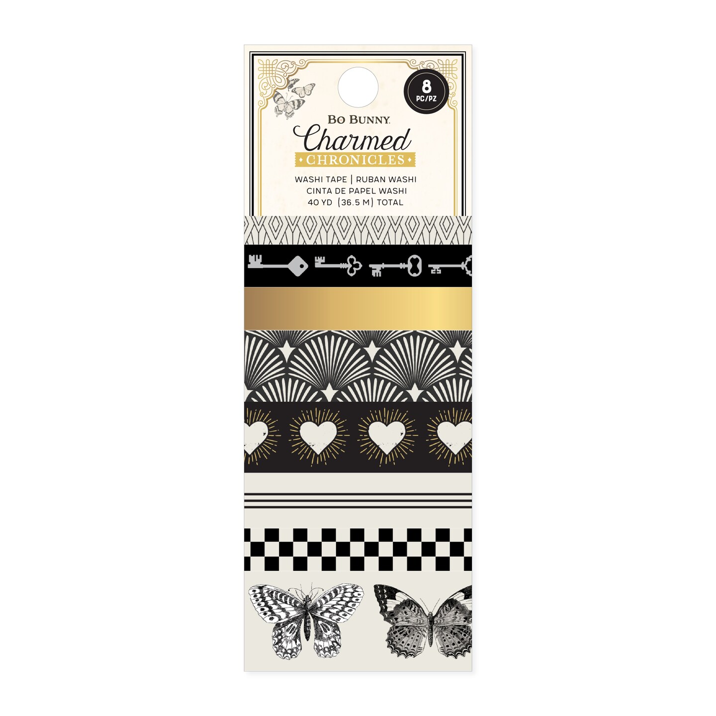 Bo Bunny Charmed Chronicles Washi Tape-8 Pieces | Michaels