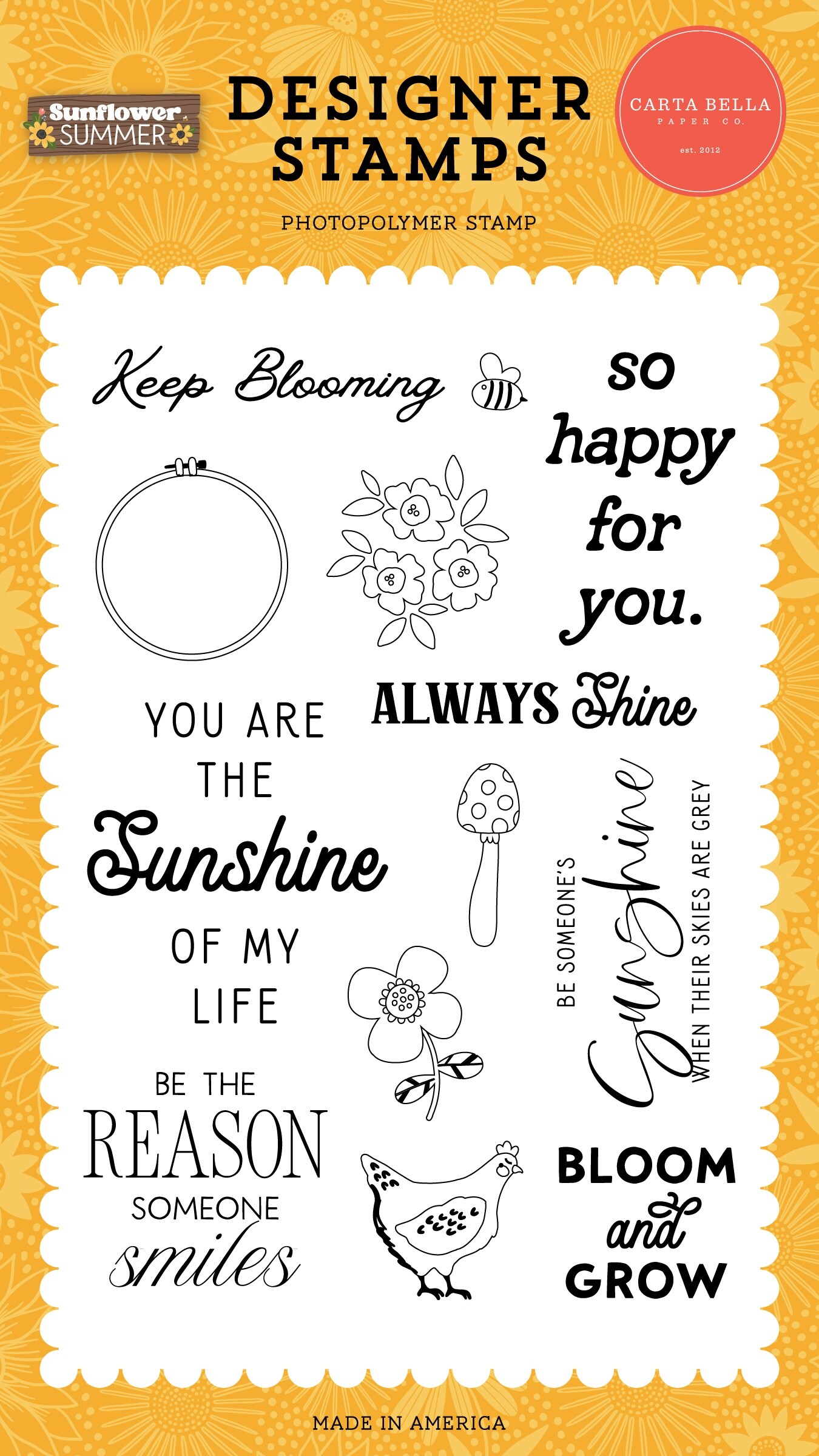 Sunflower Summer Stamps-Keep Blooming | Michaels