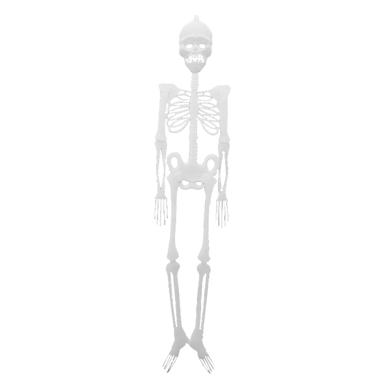 Halloween Luminous Skeleton Decoration Full Body Bone Skull Prop Scary ...