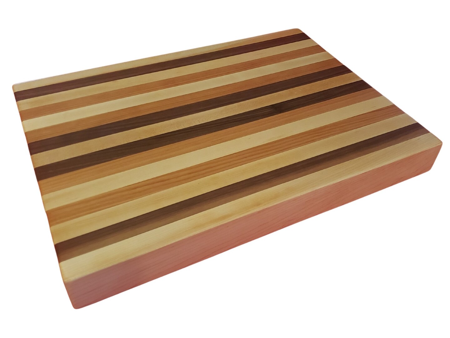 Hard Maple, Cherry, and Walnut Edge Grain Cutting Block 16.75" X 12.75 ...