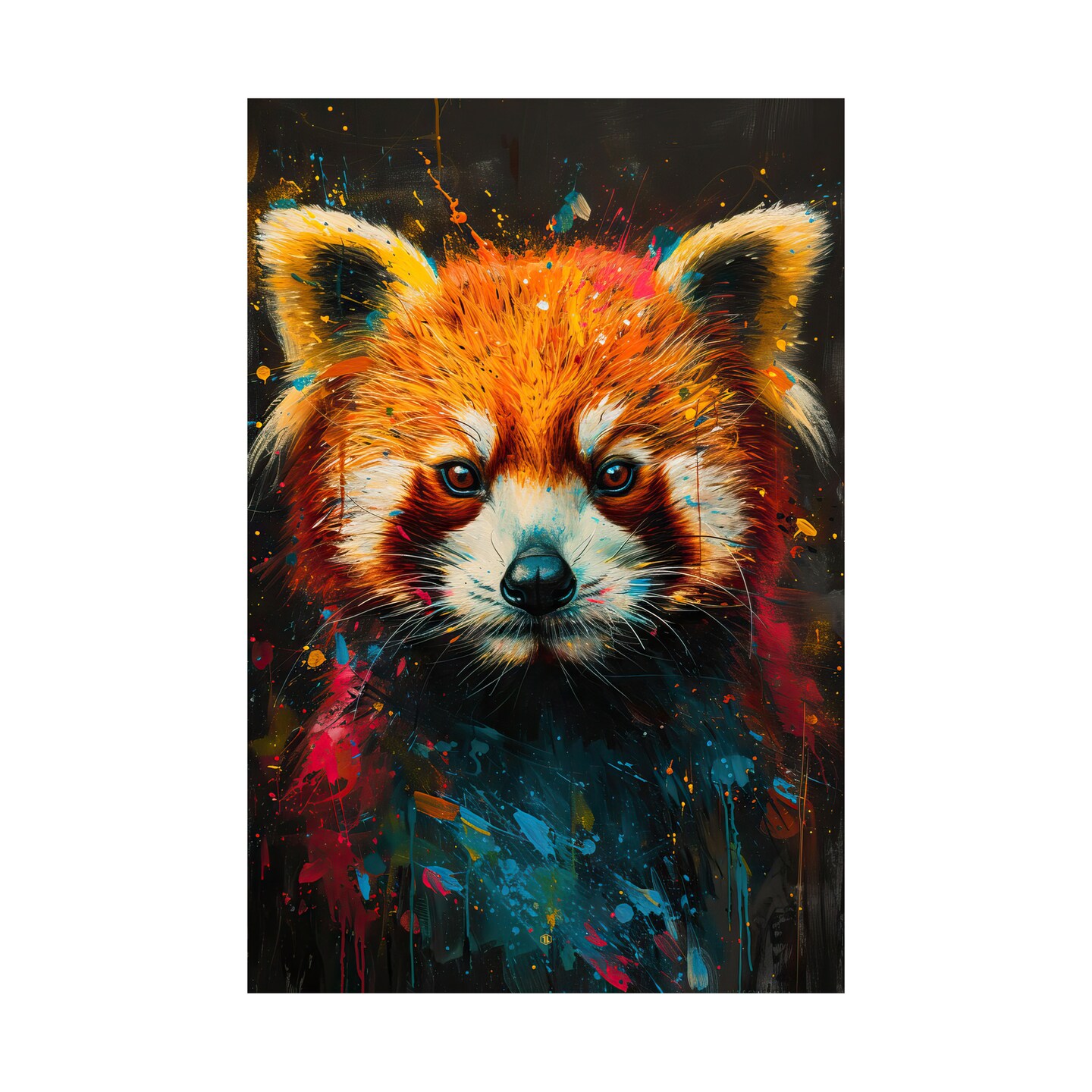 Red panda Poster, Animal Print, Office Poster, Home Decor | S2 ...