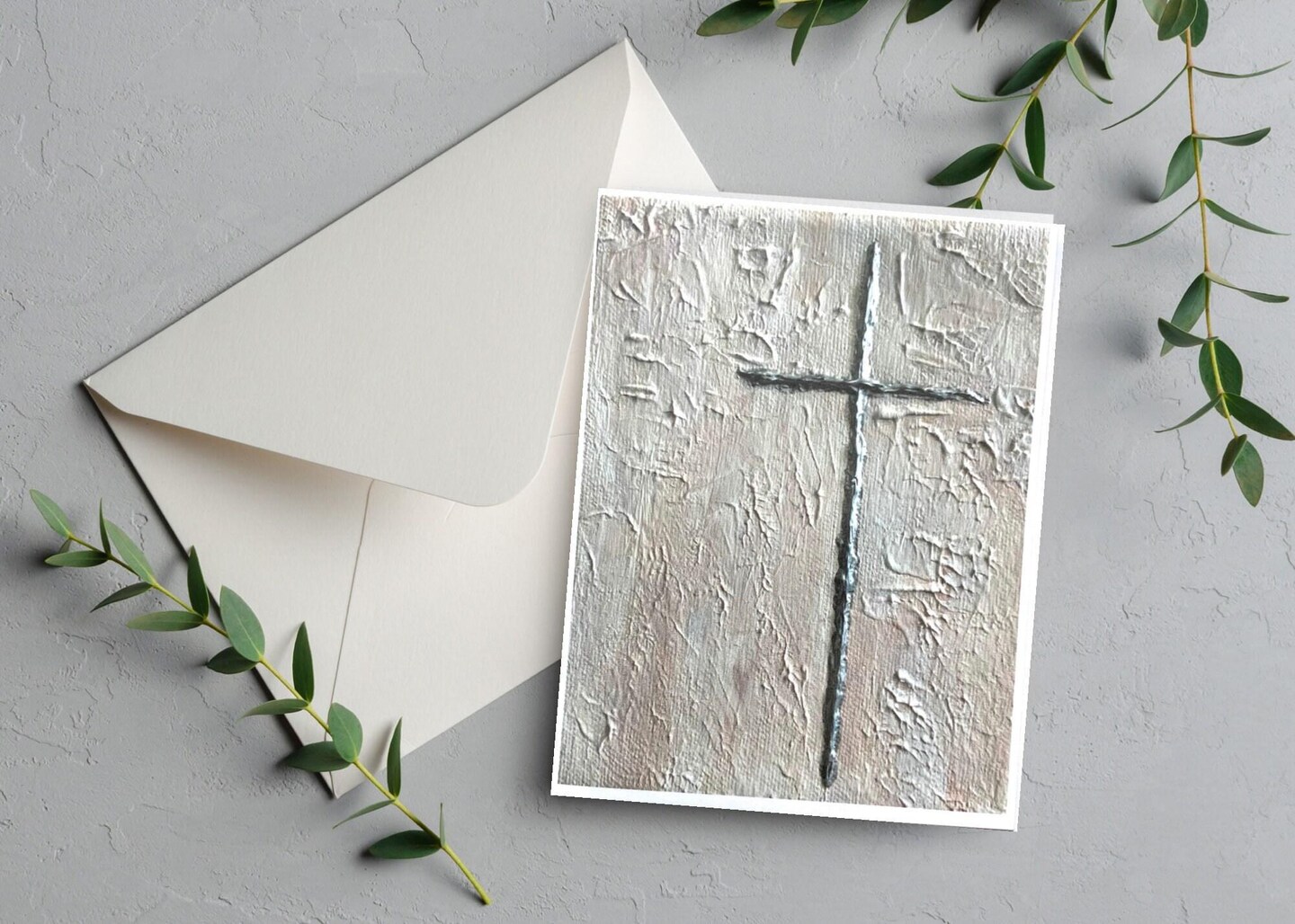Original Religious Note Cards, Stationery Set, Cross Cards, Baptism ...