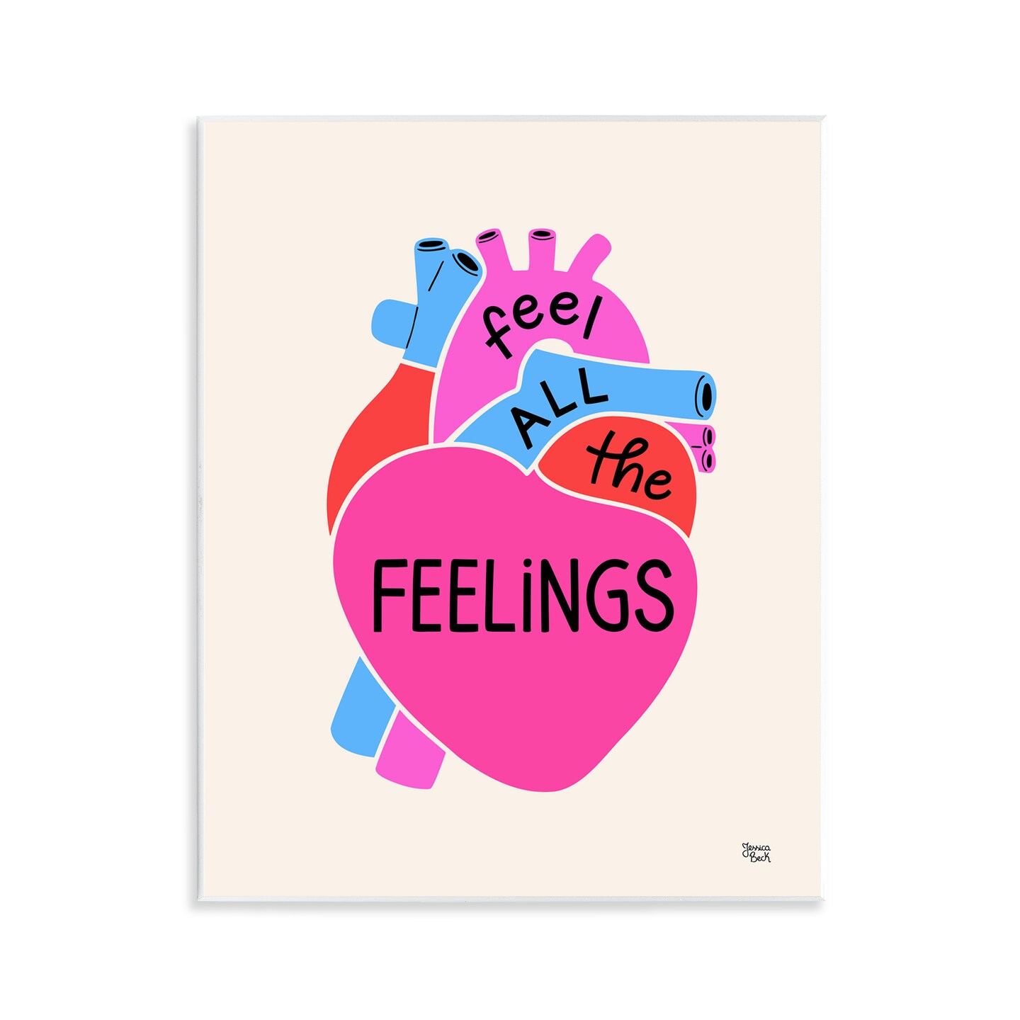 Stupell Industries Feel All The Feelings Wall Plaque Art Design by ...