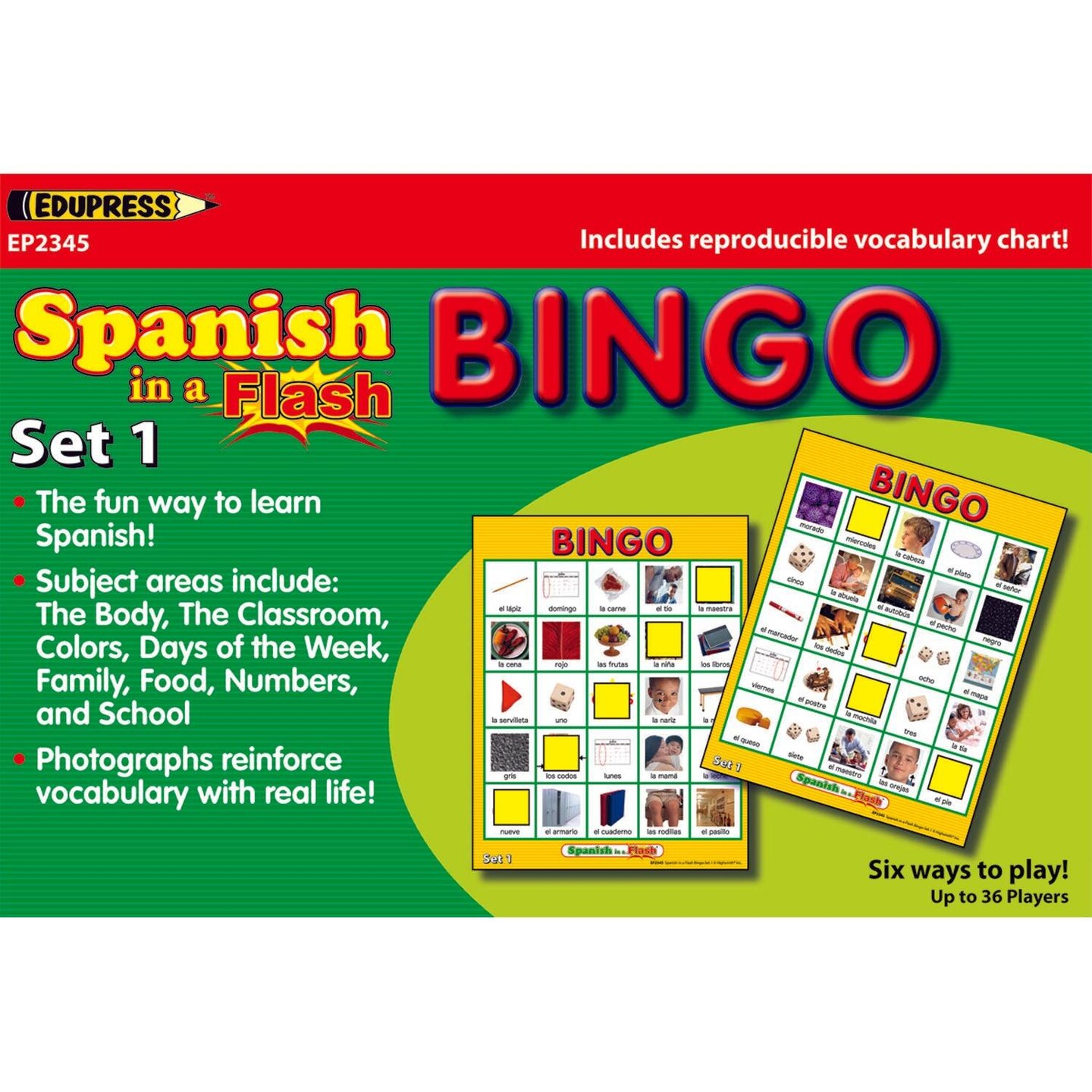 Spanish in a Flash™ Bingo, Set 1 | Michaels
