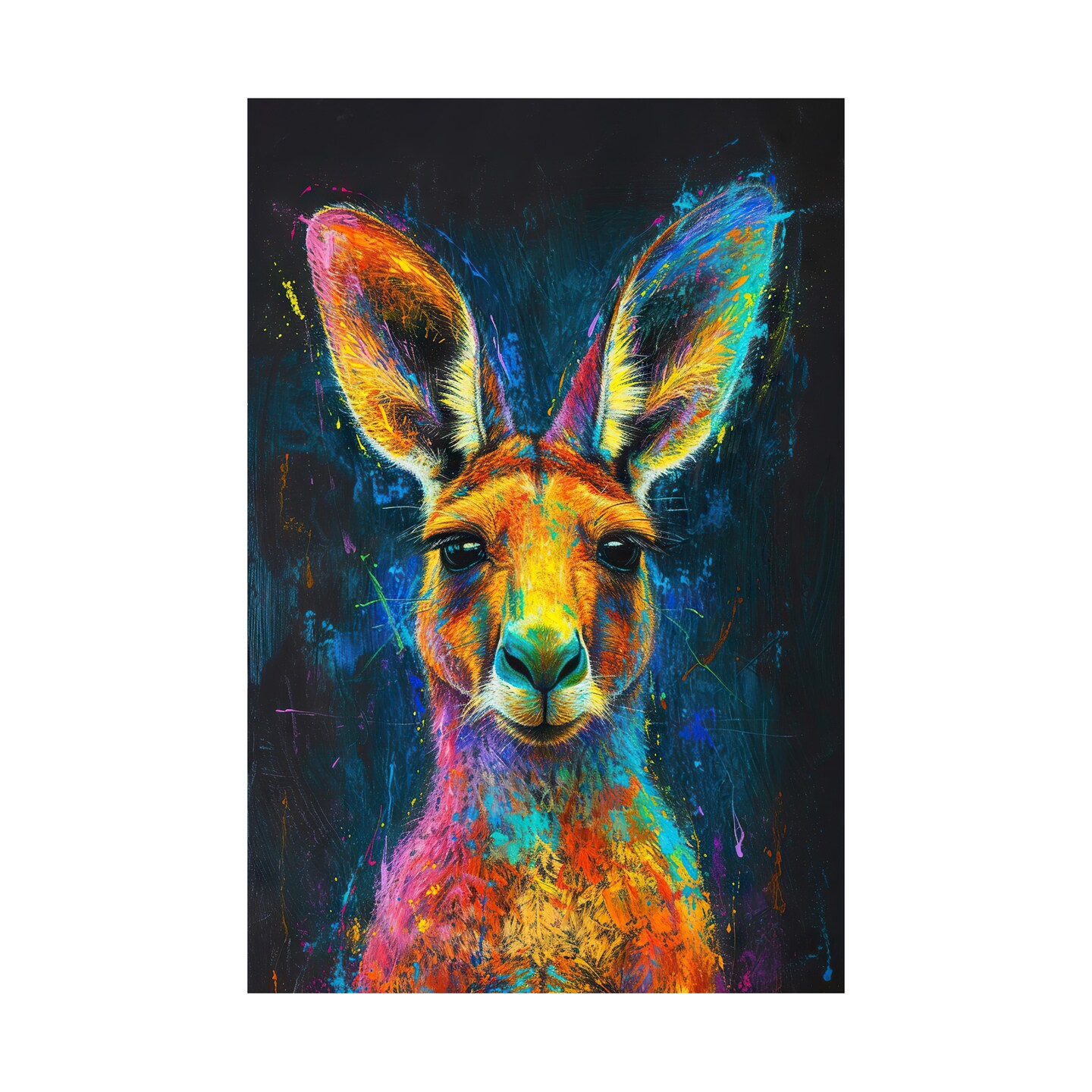 Kangaroo Poster, Animal Print, Office Poster, Home Decor | S2 ...