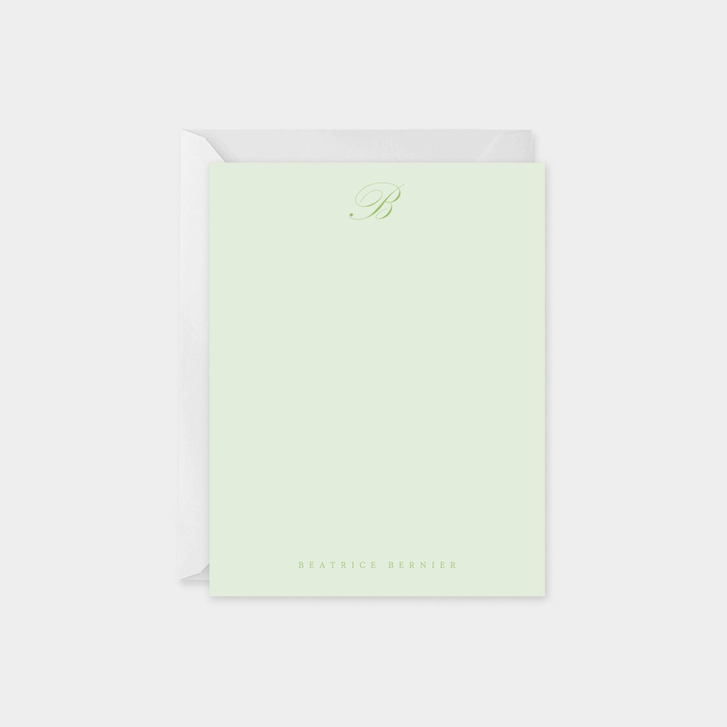 Script Monogram Note Card III | Michaels
