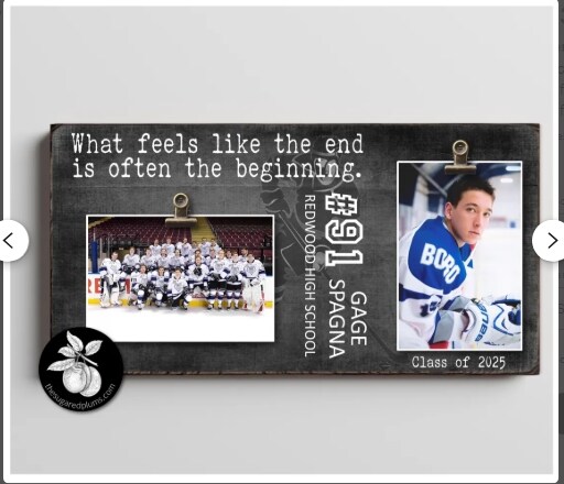 Personalized Senior Night HOCKEY Picture Frame, Sports Team Gift ...