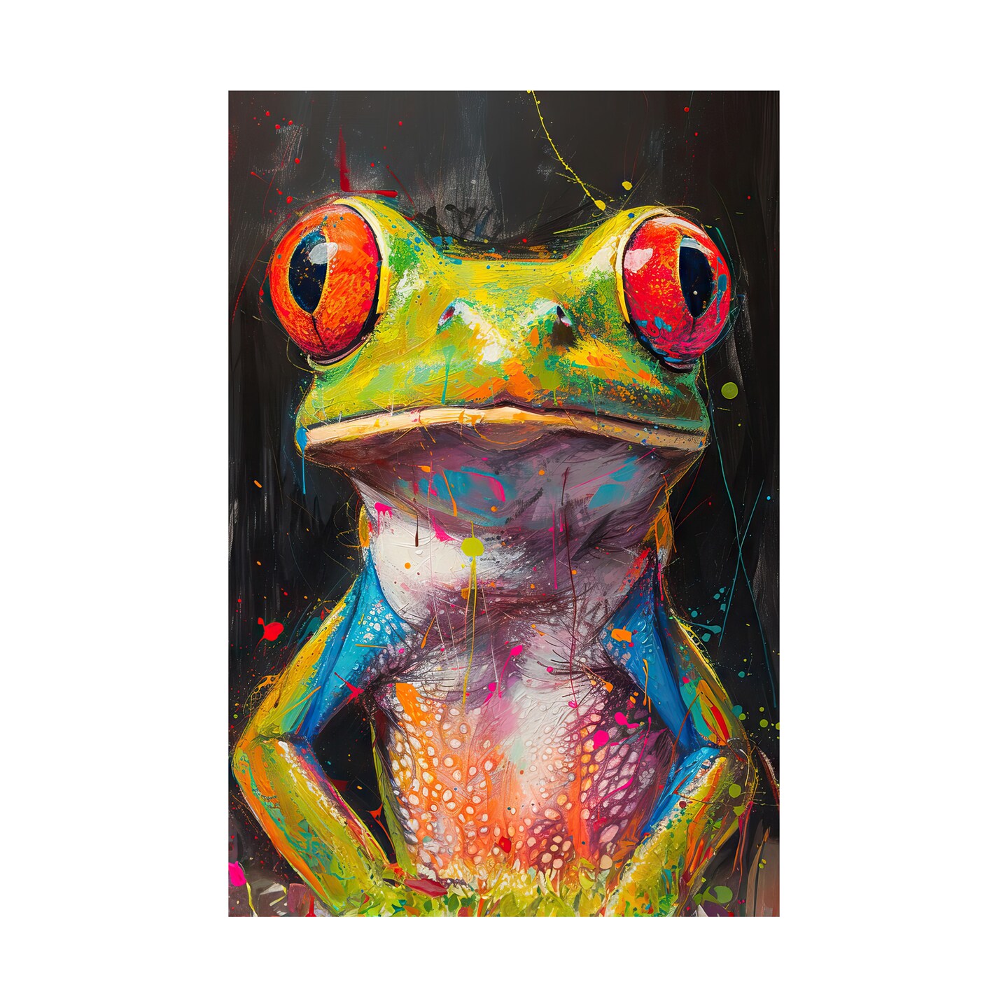 Frog Poster, Animal Print, Office Poster, Home Decor | S2 | MakerPlace ...