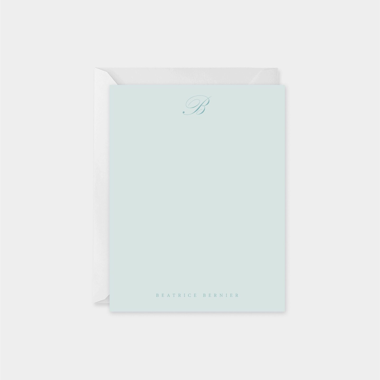 Script Monogram Note Card VII | Michaels