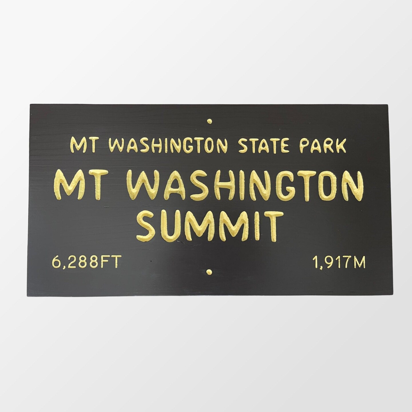 22" Mount Washington Summit Sign Replica | Mount Washington State Park ...