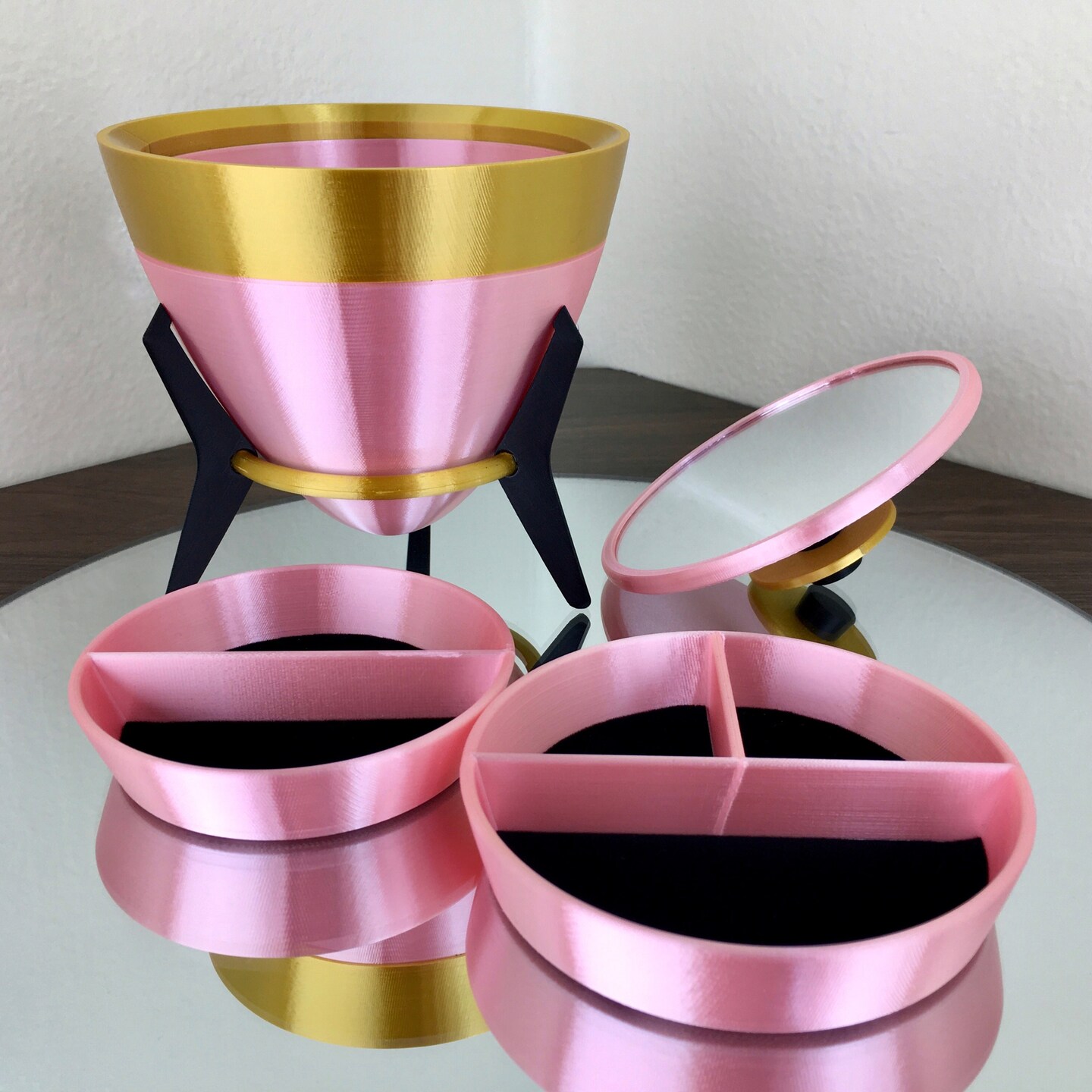 Bullet Trinket Jewelry Box Atomic Space Age Mid-Century Modern Art Deco ...