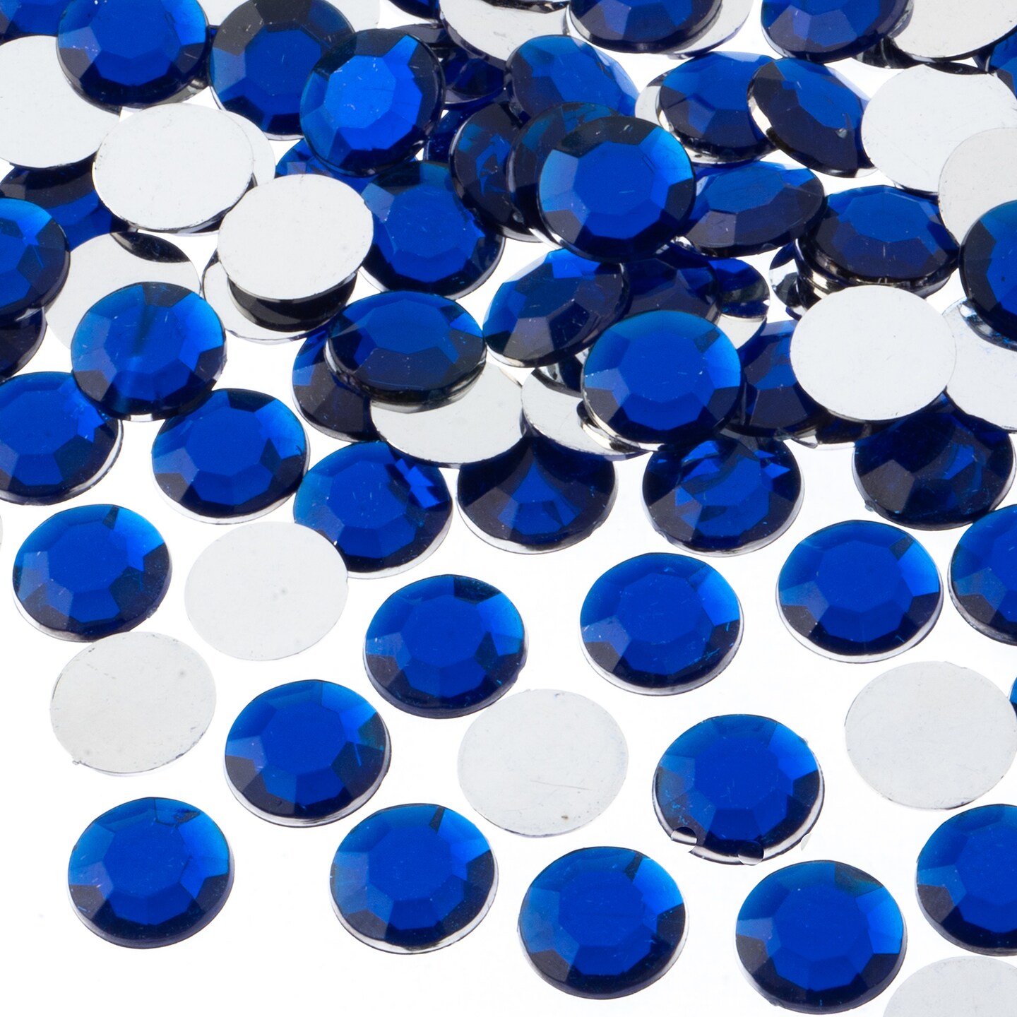John Bead 12mm (SS50) Round Acrylic Flat Back Rhinestones, 400pcs ...