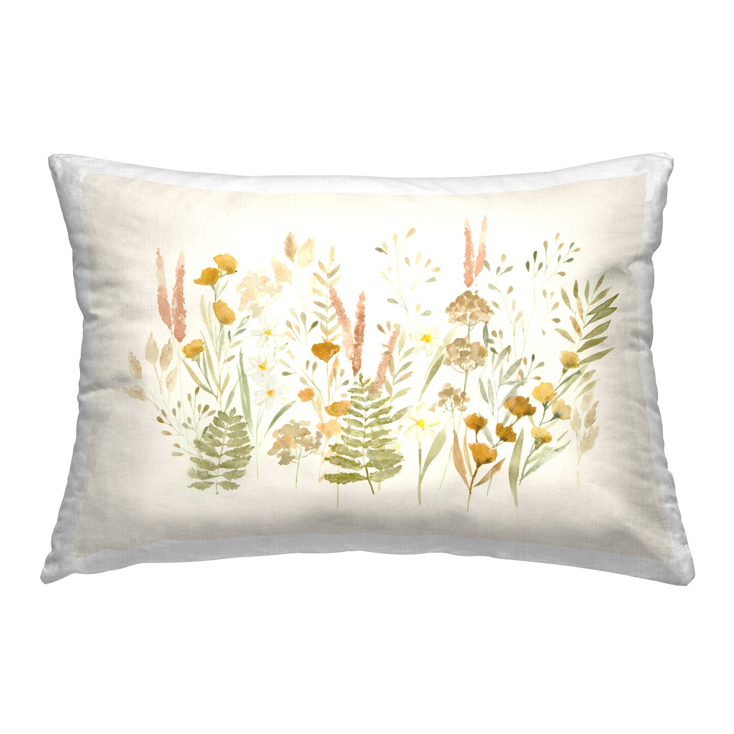 Wild Cottage Blooms Decorative Printed Throw Pillow Design by Hannah ...