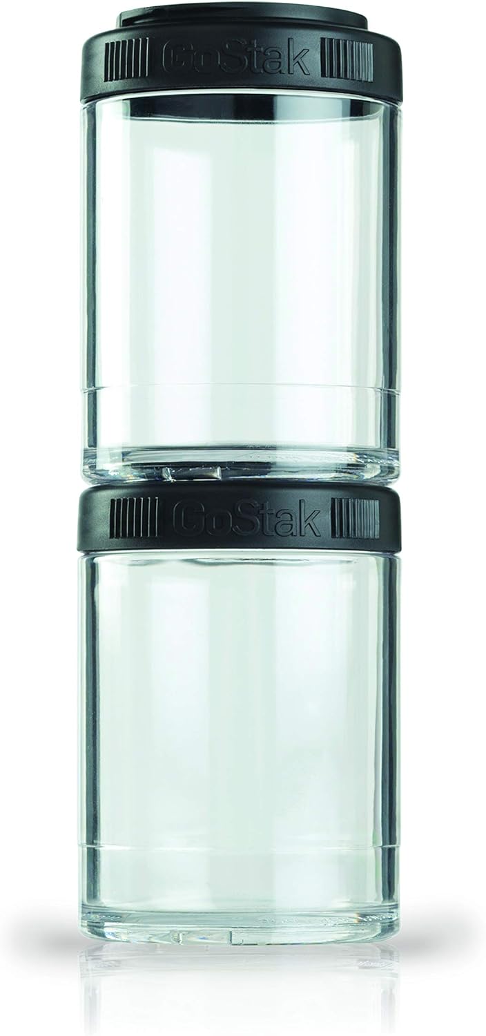 GoStak Twist n' Lock Storage Jars, 150cc, Black (Pack of 2) | Michaels
