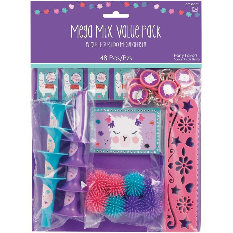 Llama Fun Mega Mix Party Loot Favors Value Pack - 48 Pieces | Michaels
