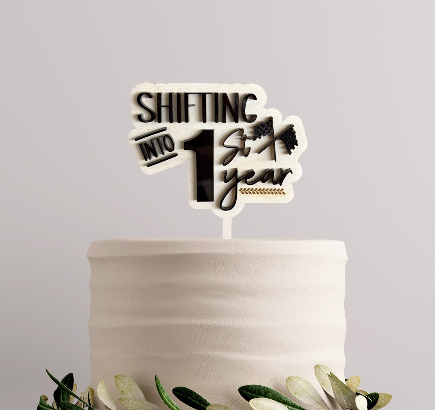 Racing Cake Topper - Shifting Into Gear Cake Topper - Birthday Cake ...