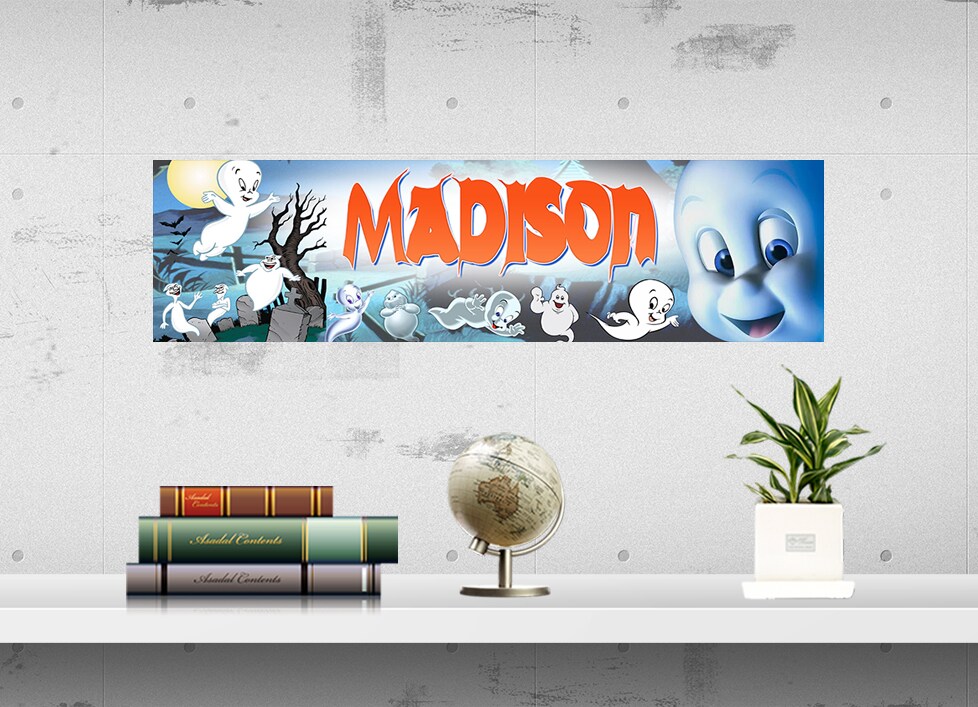 Casper the Friendly Ghost - Personalized Poster with Your Name ...