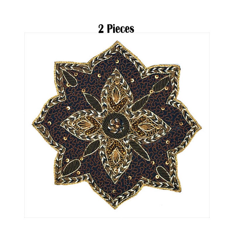 Embroidered Beaded Octagon Patch Emblem 8" | Michaels