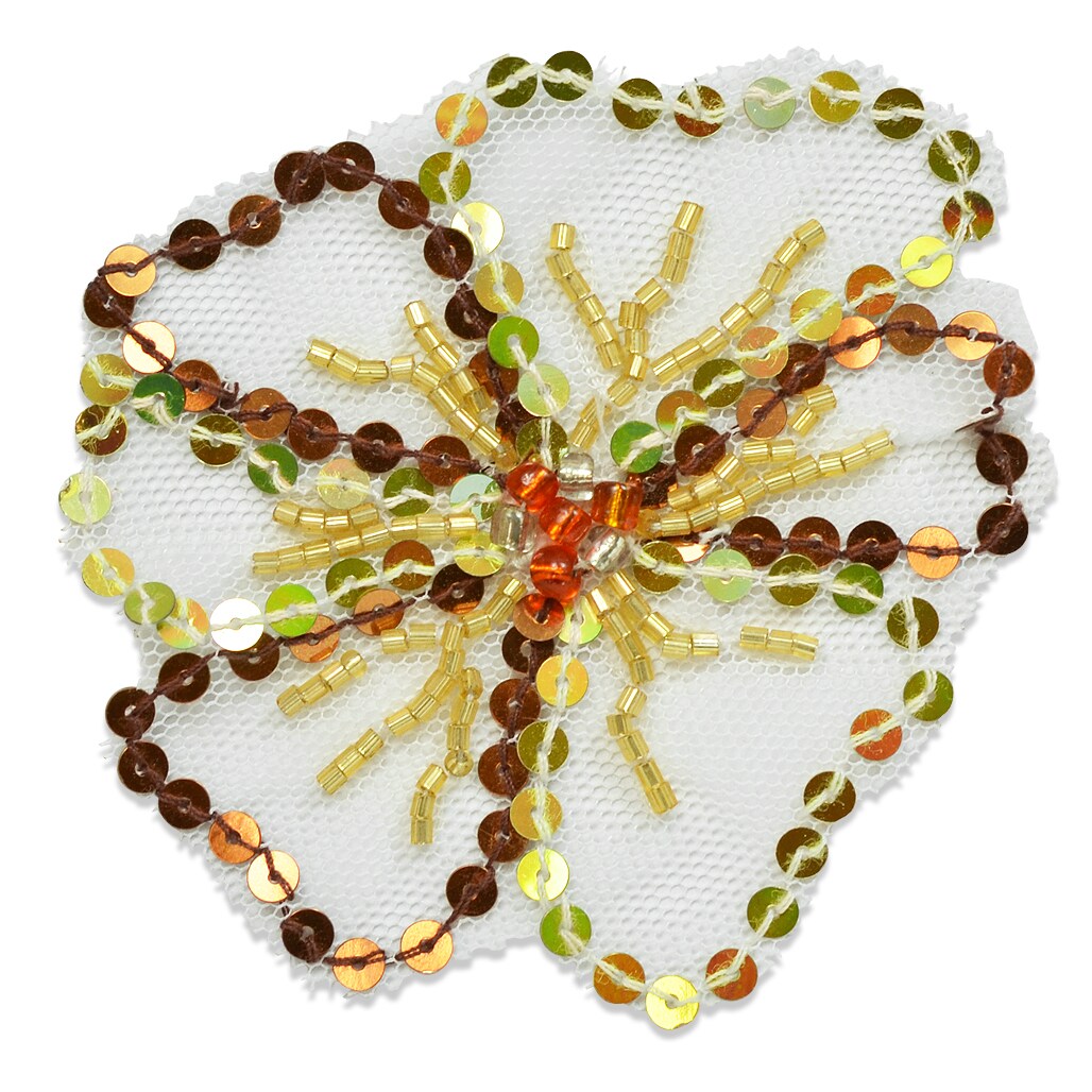 Net Flower Sequin Applique/Patch | Michaels