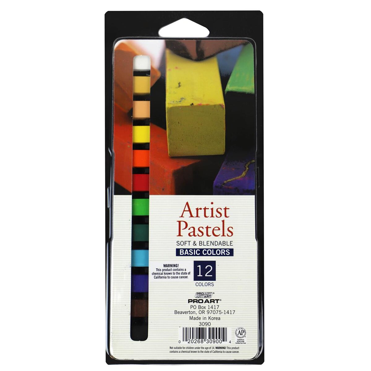 Pro Art Artist Pastels Square 12pc Basic Colors, Soft Pastels, Pastels ...