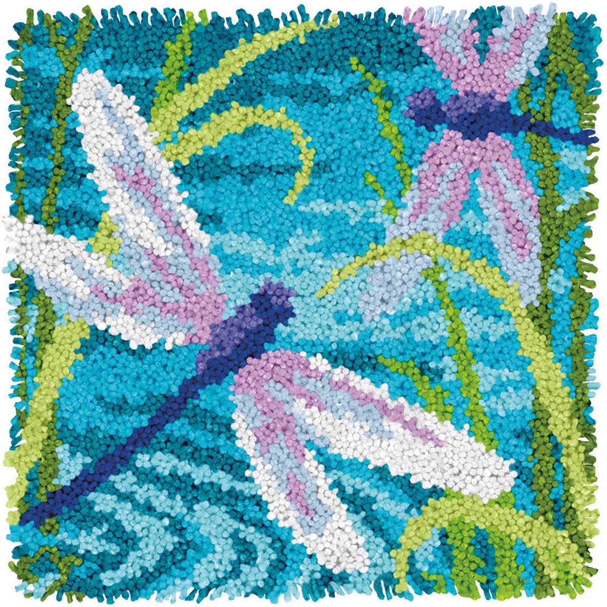 Dimensions Dragonflies Latch Hook Kit, Color: Multi | Michaels
