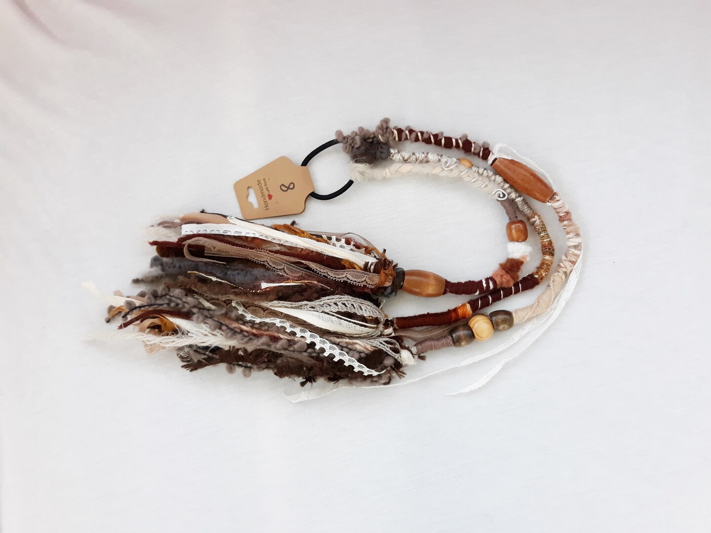 Brown Hippie Locks for Pony Tail, Triple Fabric Loc Extension for ...