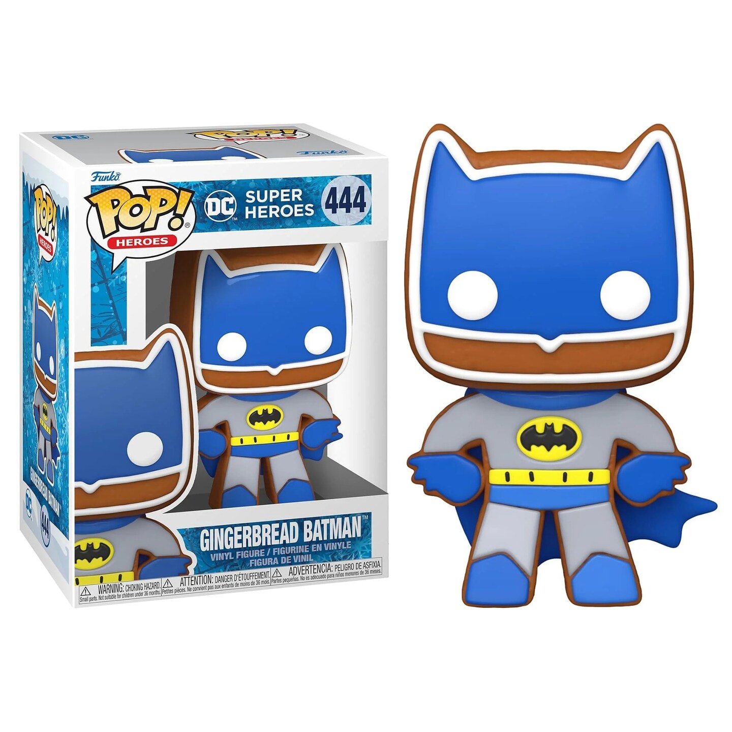 DC Holiday Batman Gingerbread Funko Pop! Vinyl Figure #444, Color: Blue ...