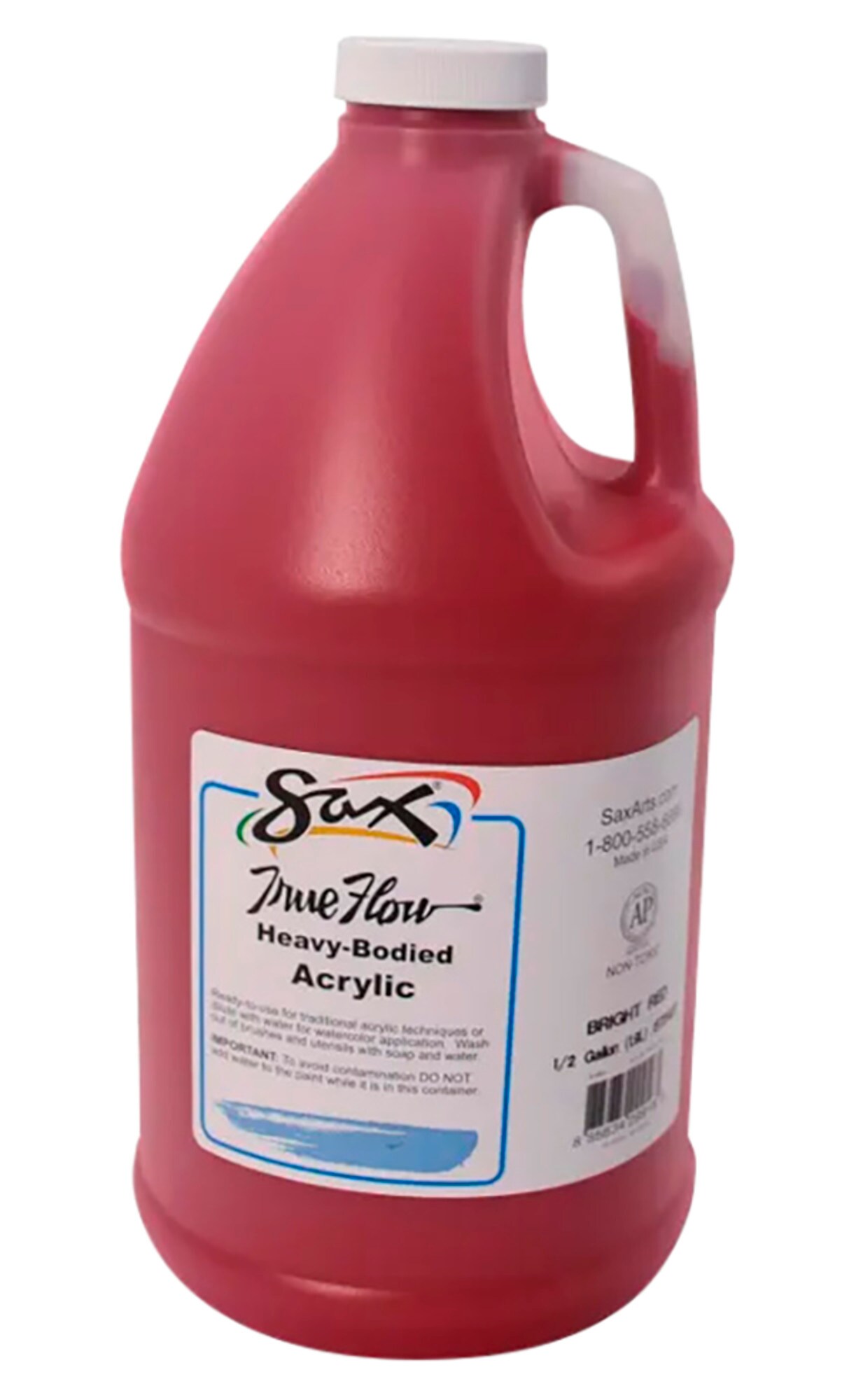 Sax Heavy Body Acrylic Paint, 1/2 Gallon, Bright Red | Michaels