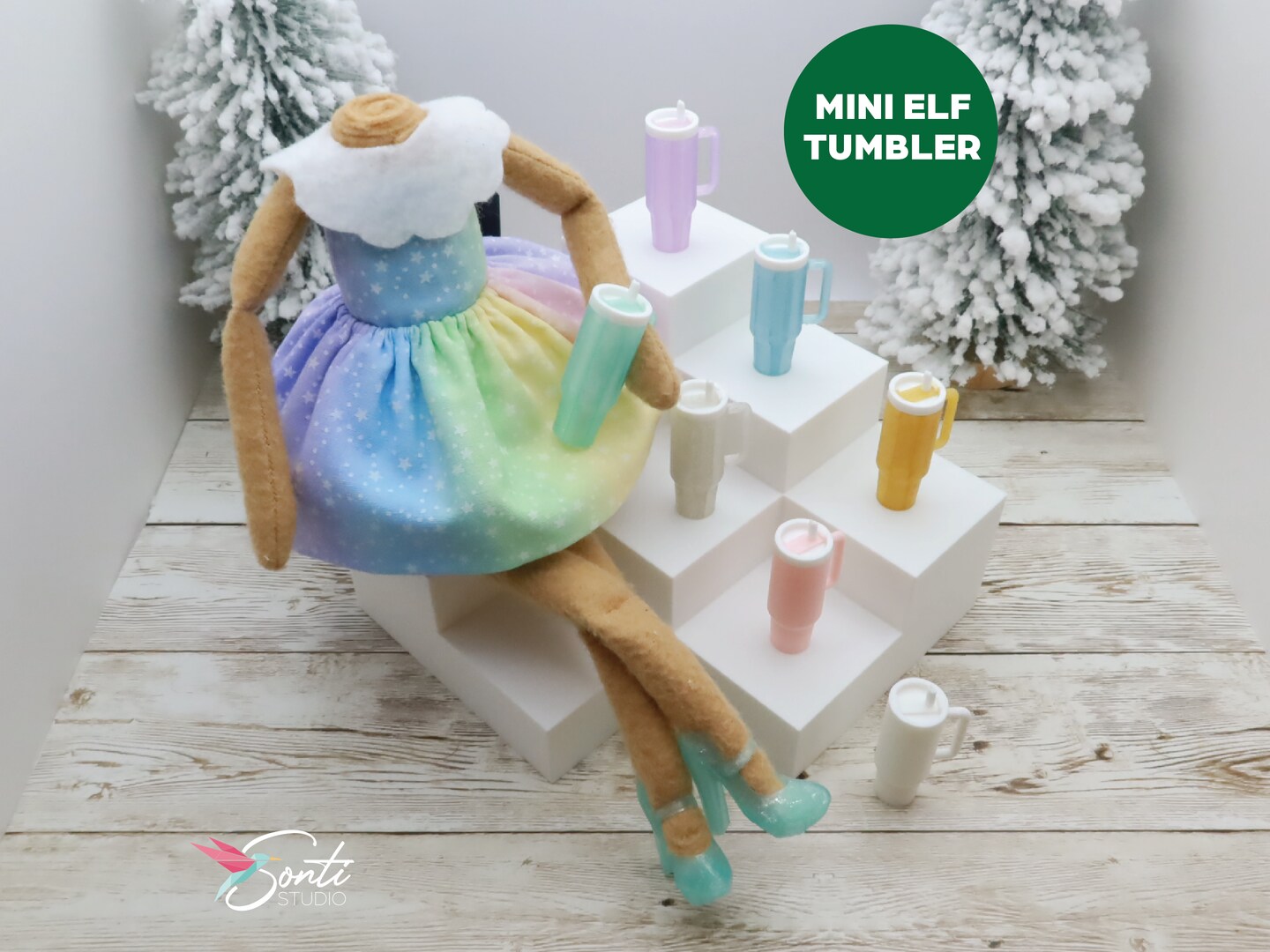 Christmas Elf Tumbler Elf Miniature Cup Elf Accessories Elf Ideas