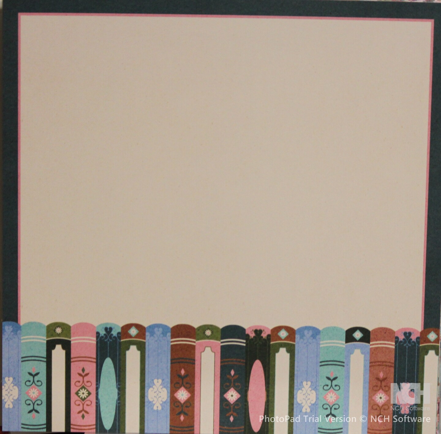 Craft Smith Book Club Books Frame 12 x 12 Lt. Cardstock Paper | Michaels