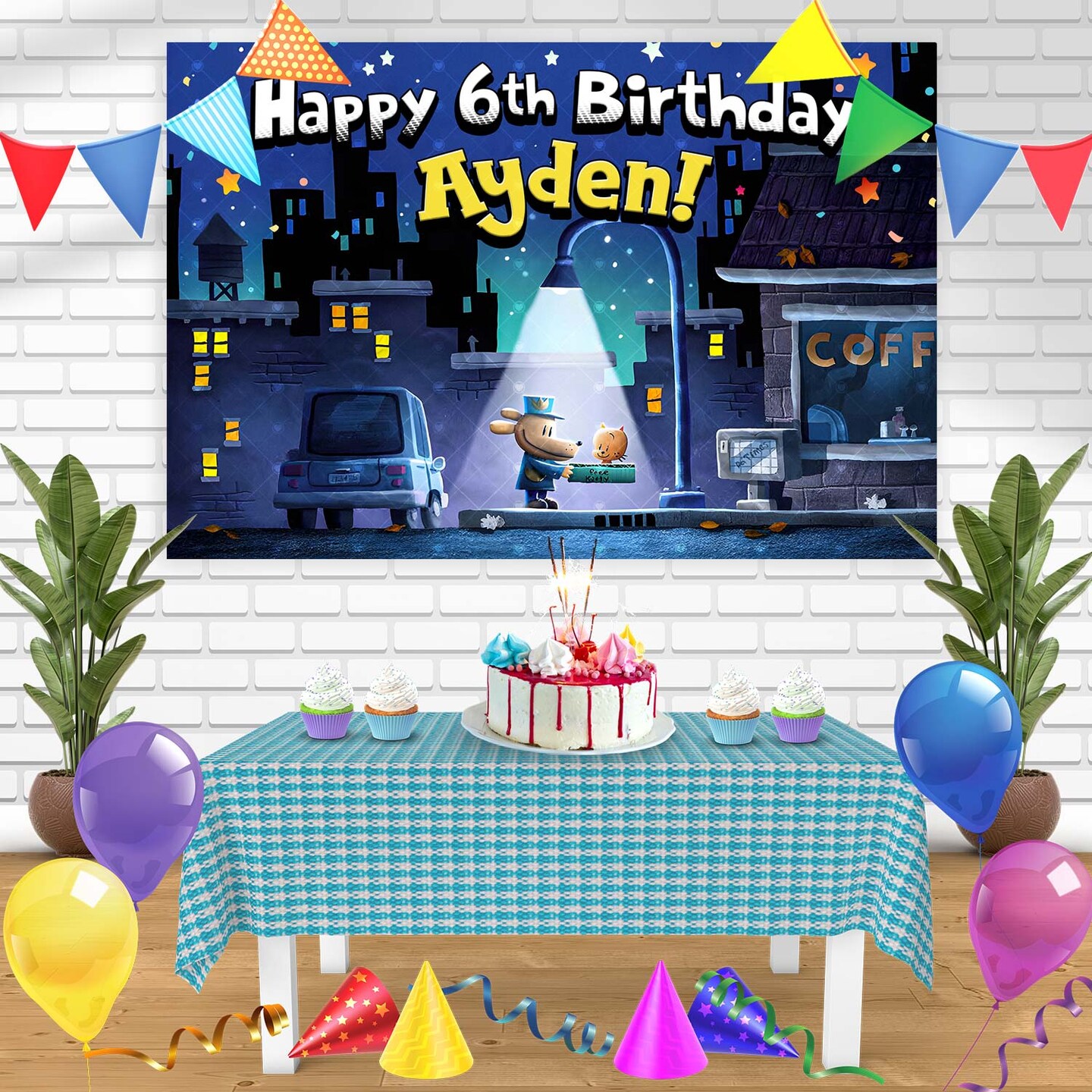 Dogman Movie 2024 Birthday Banner Personalized Party Backdrop ...