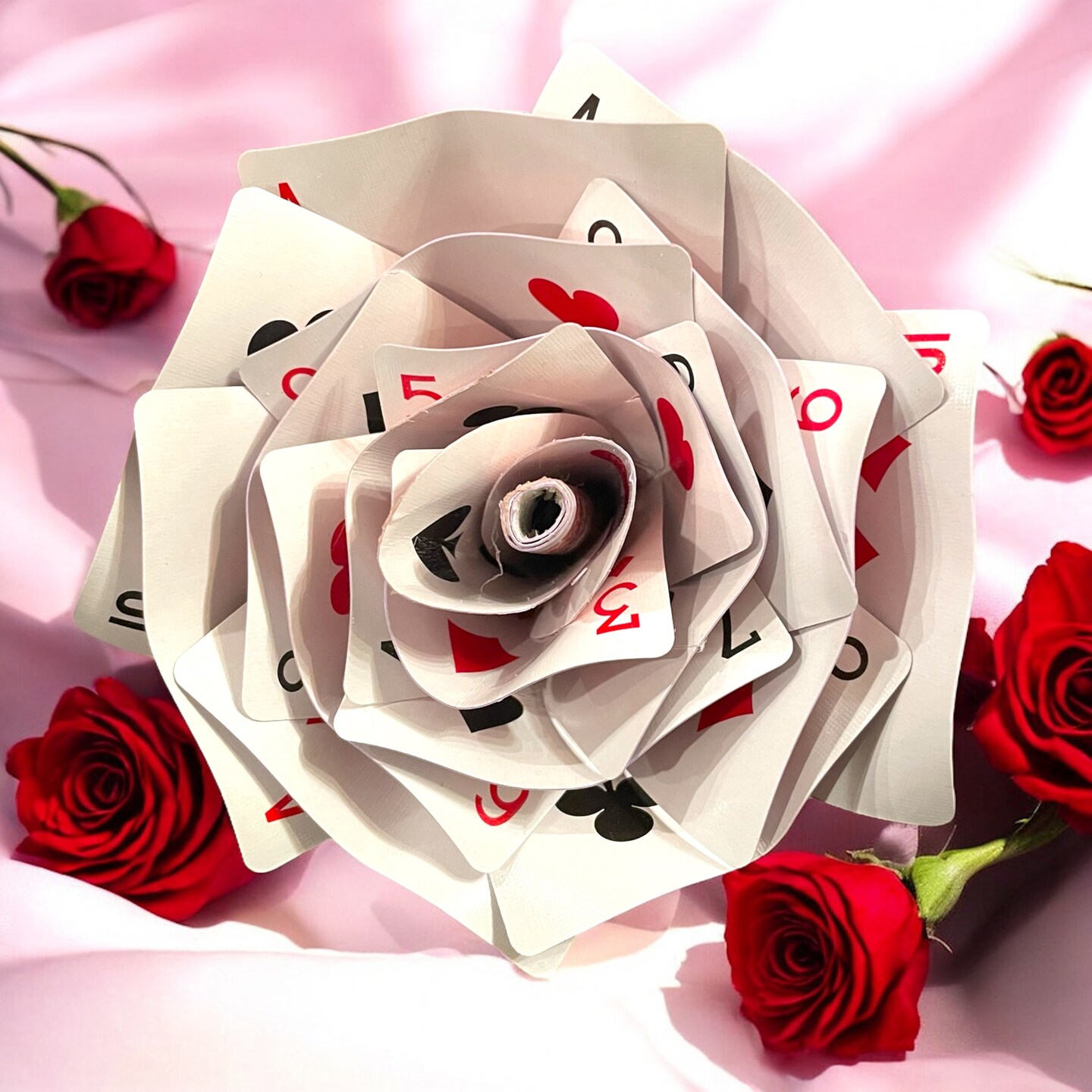 Card game roses, playing card roses, 52 card deck roses, forever ...