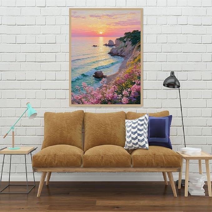 5D Beach Diamond Painting Kit for Adults & Beginners – Summer Beach ...