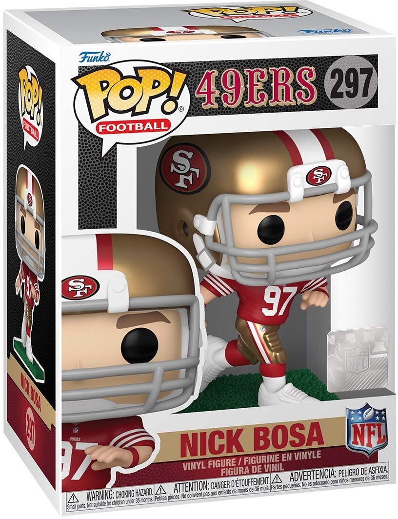 FUNKO POP! NFL: 49ers - Nick Bosa (Running) (Red & Gold Uniform ...